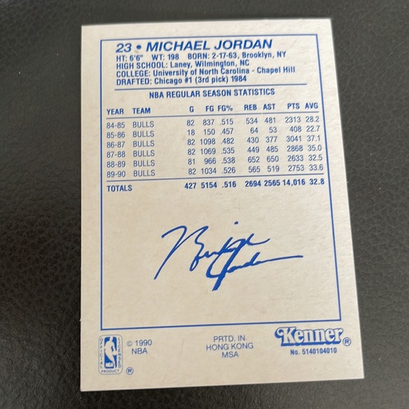 Vintage | Other | 99 Michael Jordan Starting Lineup Card 1990 Edition ...